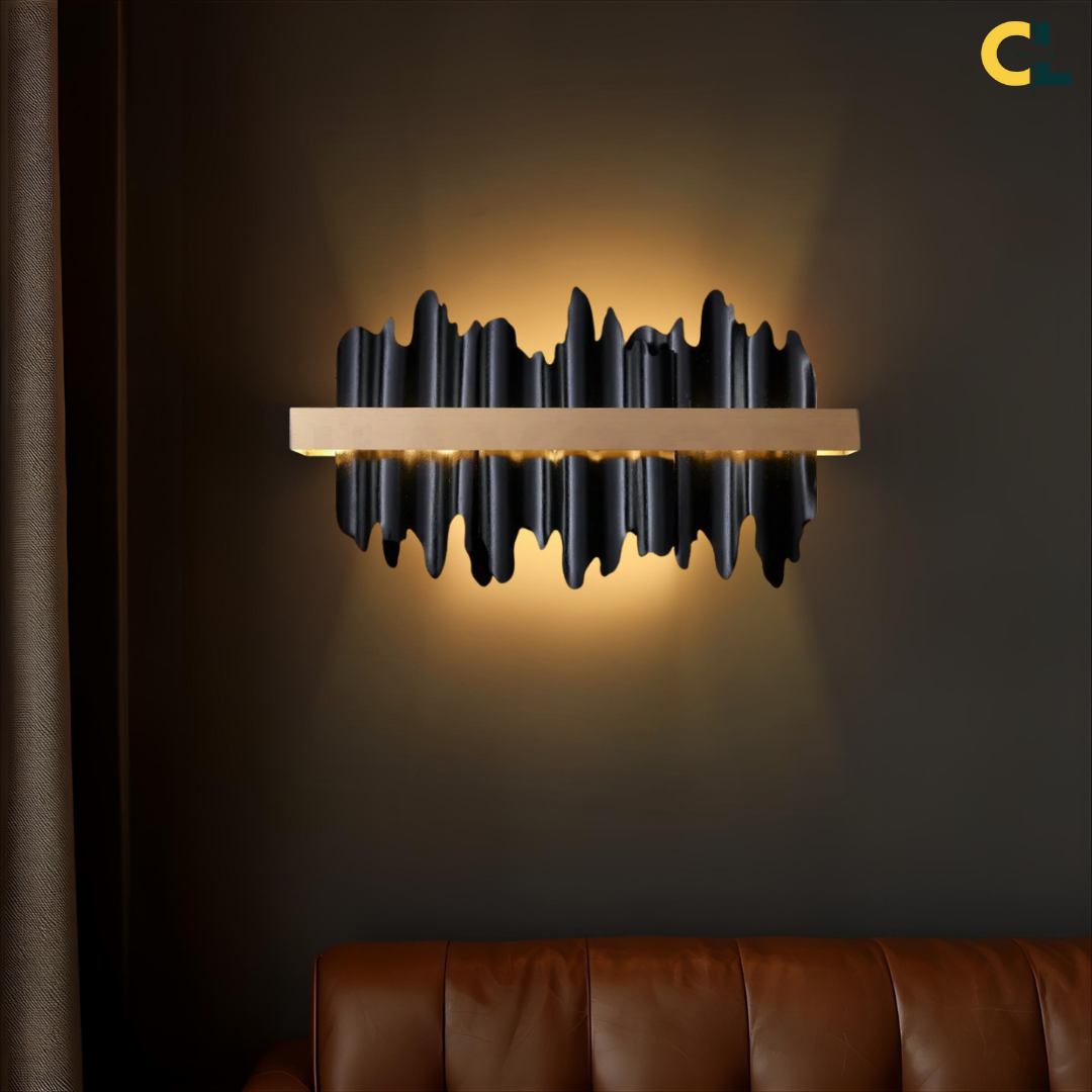 Noctara Nordic Black or Gold LED Wall Sconce| Corazon Living