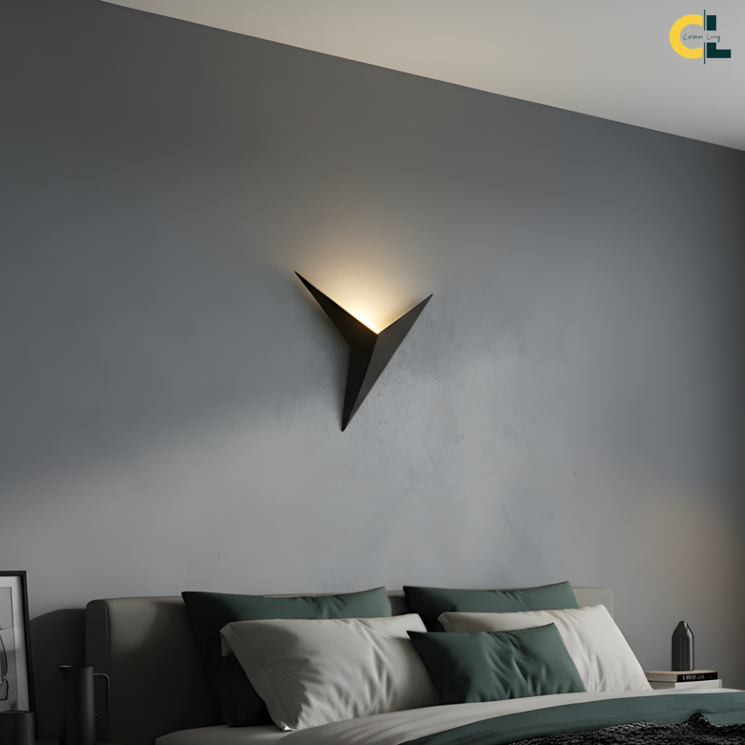 Gael Nordic Modern Triangle LED Wall Light | Corazon Living