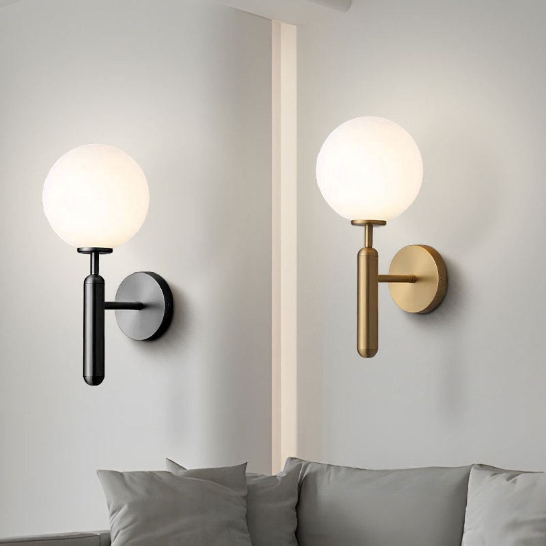 Zen Elegant Frosted Glass Wall Light | Corazon Living